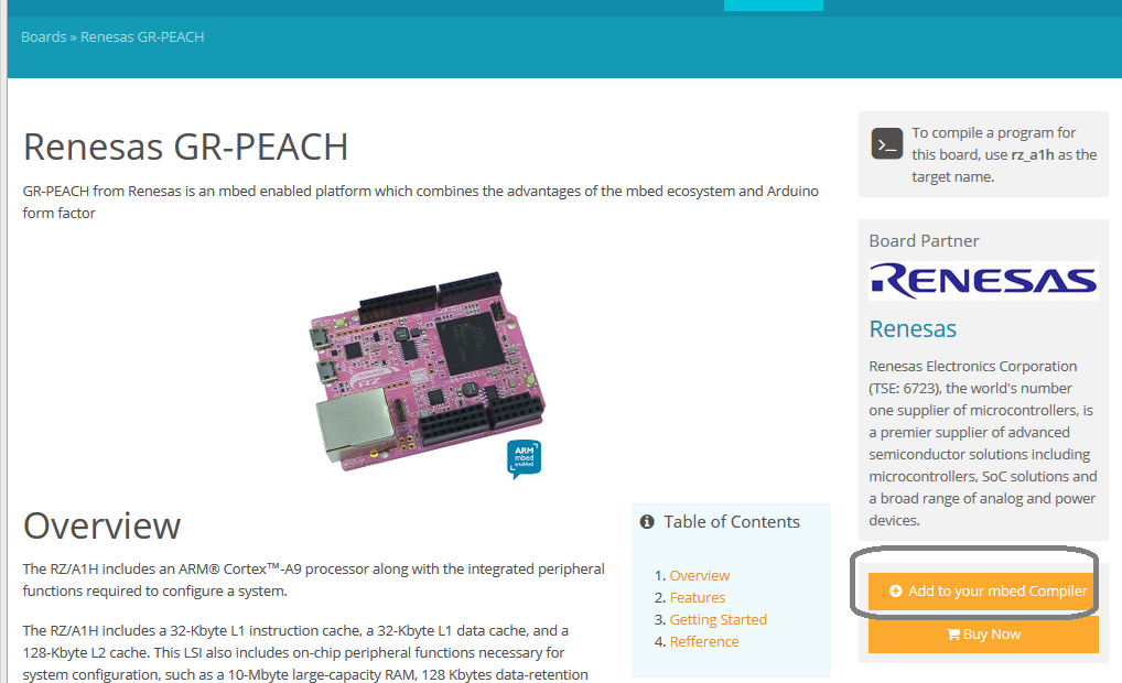 GR-PEACHで勉強(2): GR-PEACHの使い方を再度確認(1): Embedded Workbenchマニアのページ