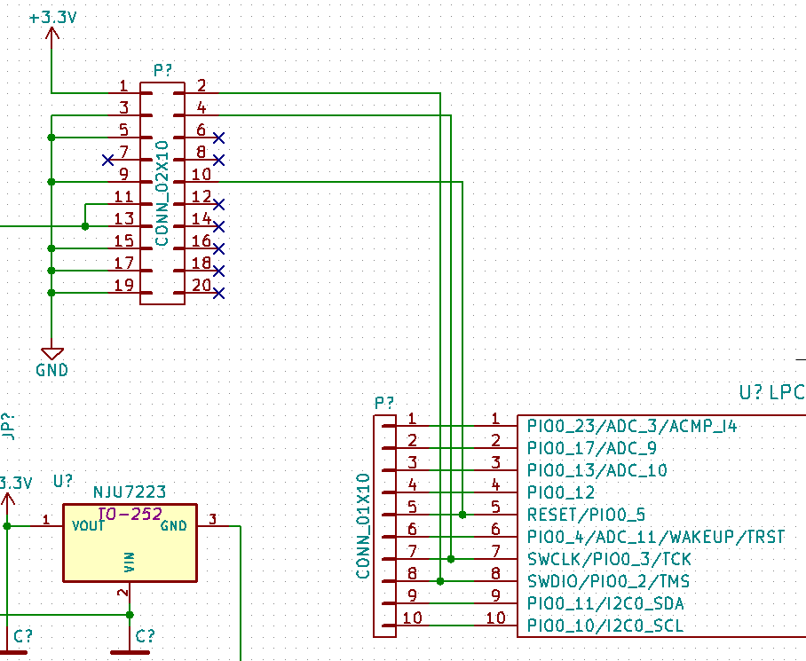 オープンソースのKiCADでLPC824のDIP化基板を作ってみる(10) 回路図作成6: Embedded Workbenchマニアのページ